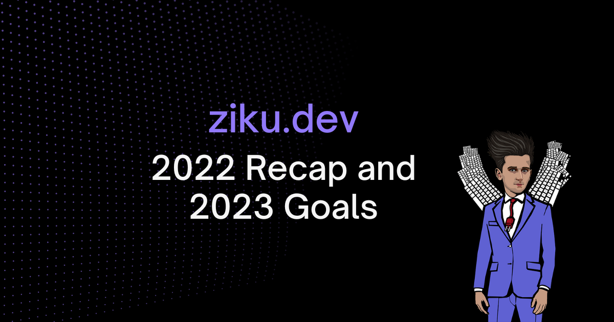 A Look Back at 2022 and Goals for 2023 - ziku.dev